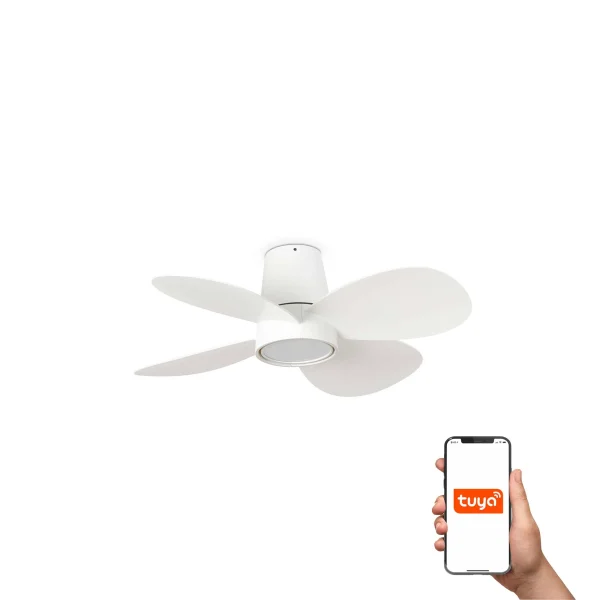 Ventilador de Techo KLOVER TUB S Blanco TUYA | FARO | 34315WT - 🔩 Brico ...